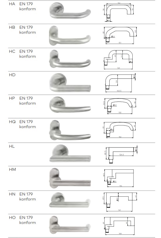 ThurnerShop24.de - dormakaba c-lever 2621 pro K6 MRD schmale Variante