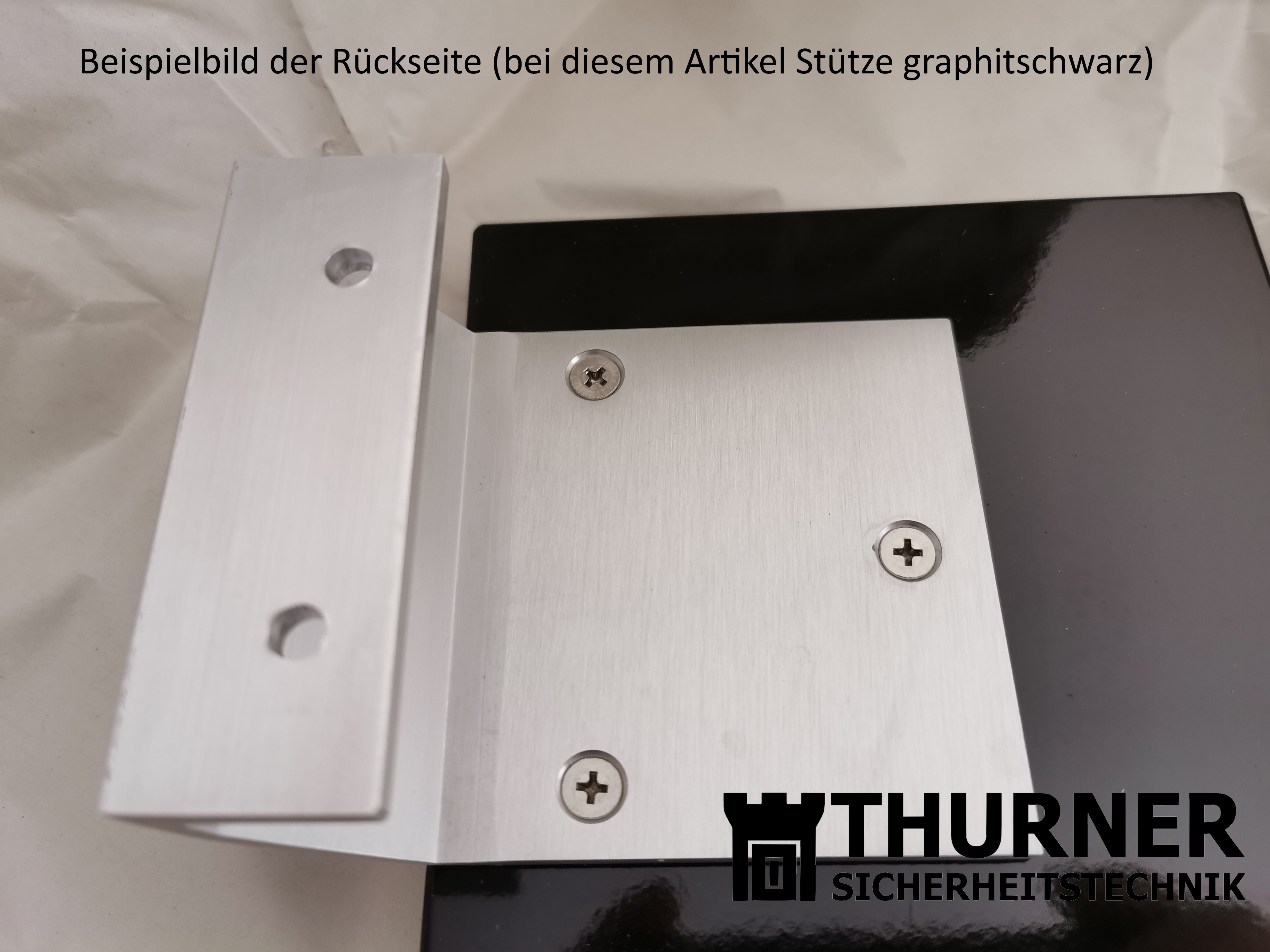 ThurnerShop24.de - KWS 8216 Türgriff 150 x 150 x 10 mm, Farbe Schwarz ...